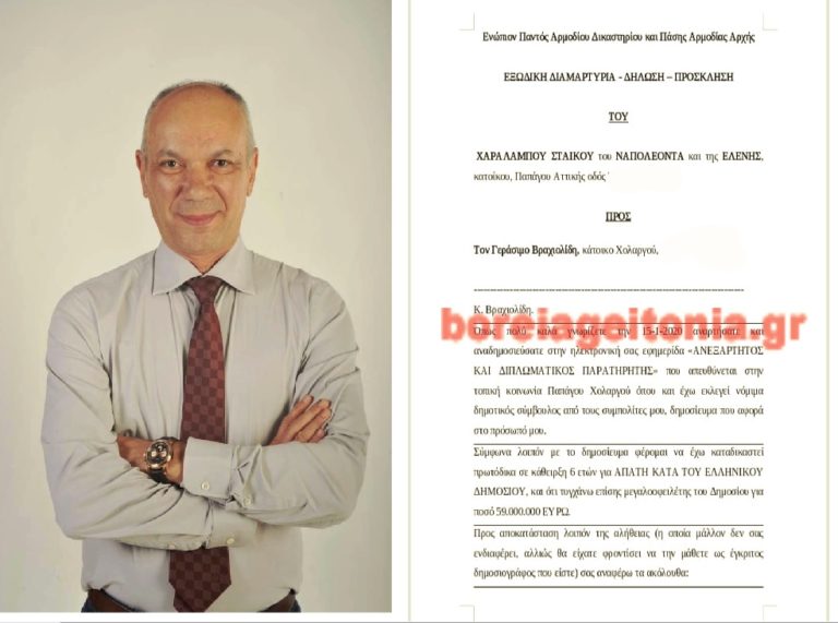 Μπάμπης Σταϊκος: Αυτό είναι το εξώδικο για την αποκατάσταση της αλήθειας.
