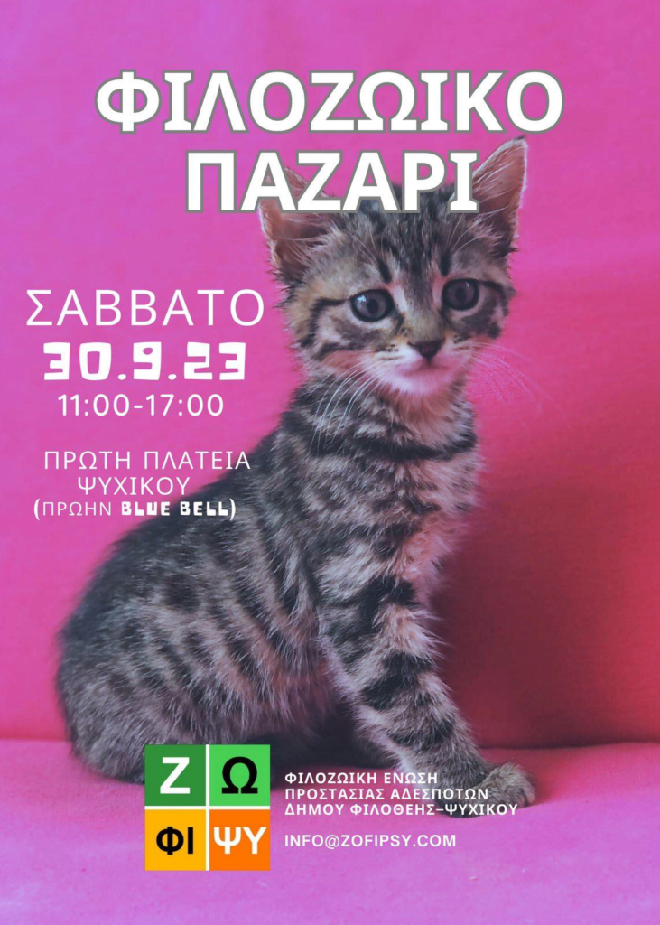 Δήμος Φιλοθέης - Ψυχικού: Το Φθινοπωρινό Παζάρι της Ζω.Φι.Ψυ. – Σάββατο ...